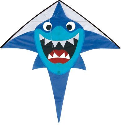 Shark Shape Kids Flying Kites Stackable With Fiberglass Frame High Performance