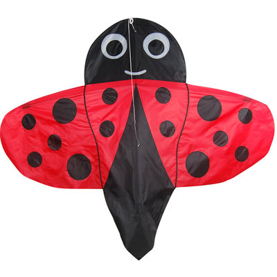 Single Line Type Ladybird Kite With  Fiberglass Frame Spring Season Outdoor Playing Use