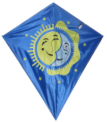 Various Color Diamond Stunt Kite Convenient Carry 2-5bft Swing Range