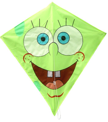 Clown Pattern Diamond Stunt Kite Single Line Type Easy Assembled For Beginner Playing