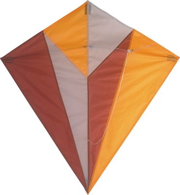 Customized Color Traditional Diamond Kite 100% Nylon Material For Kid Playing