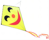 Fiberglass Frame Diamond Stunt Kite Kid Use With 30m String Line 124*152cm