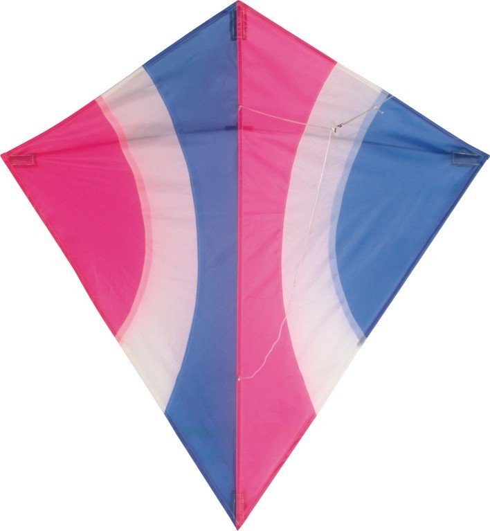 Customized Color Traditional Diamond Kite 100% Nylon Material For Kid Playing